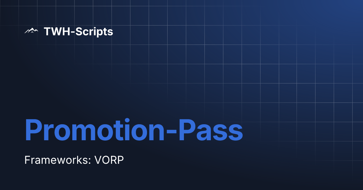 Promotion-Pass | TWH-Scripts